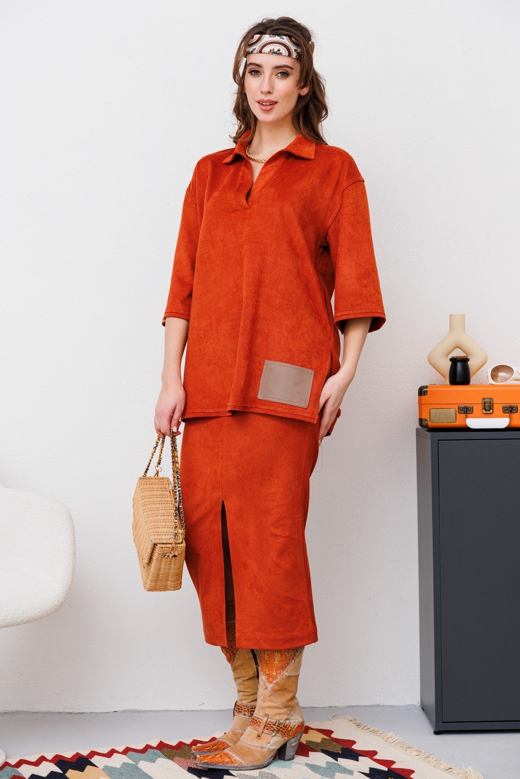 Костюм с юбкой 486-1 NikVa купить в интернет магазине | в наличии